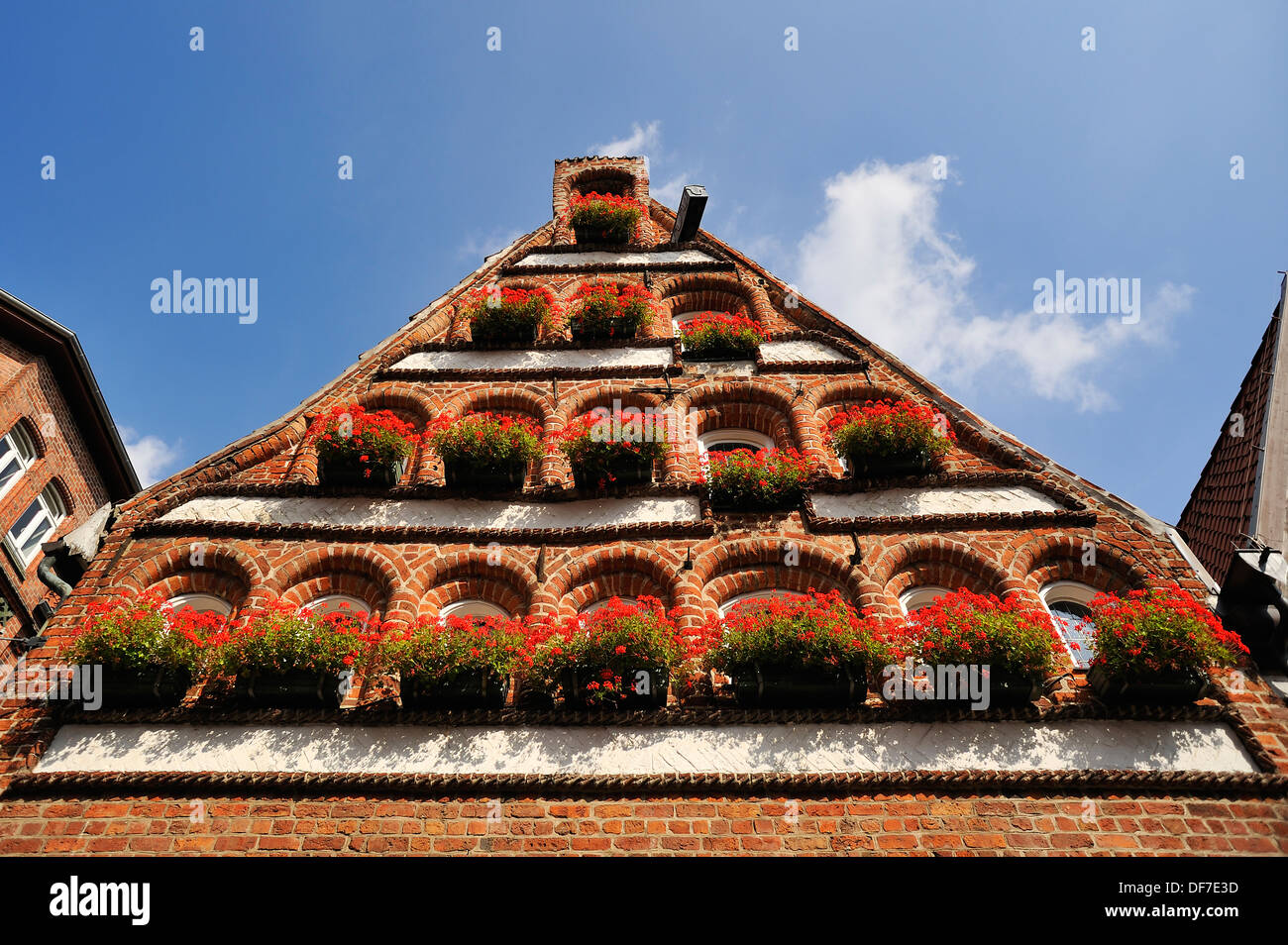 Renaissance style gable lueneburg lower germany hi-res stock ...