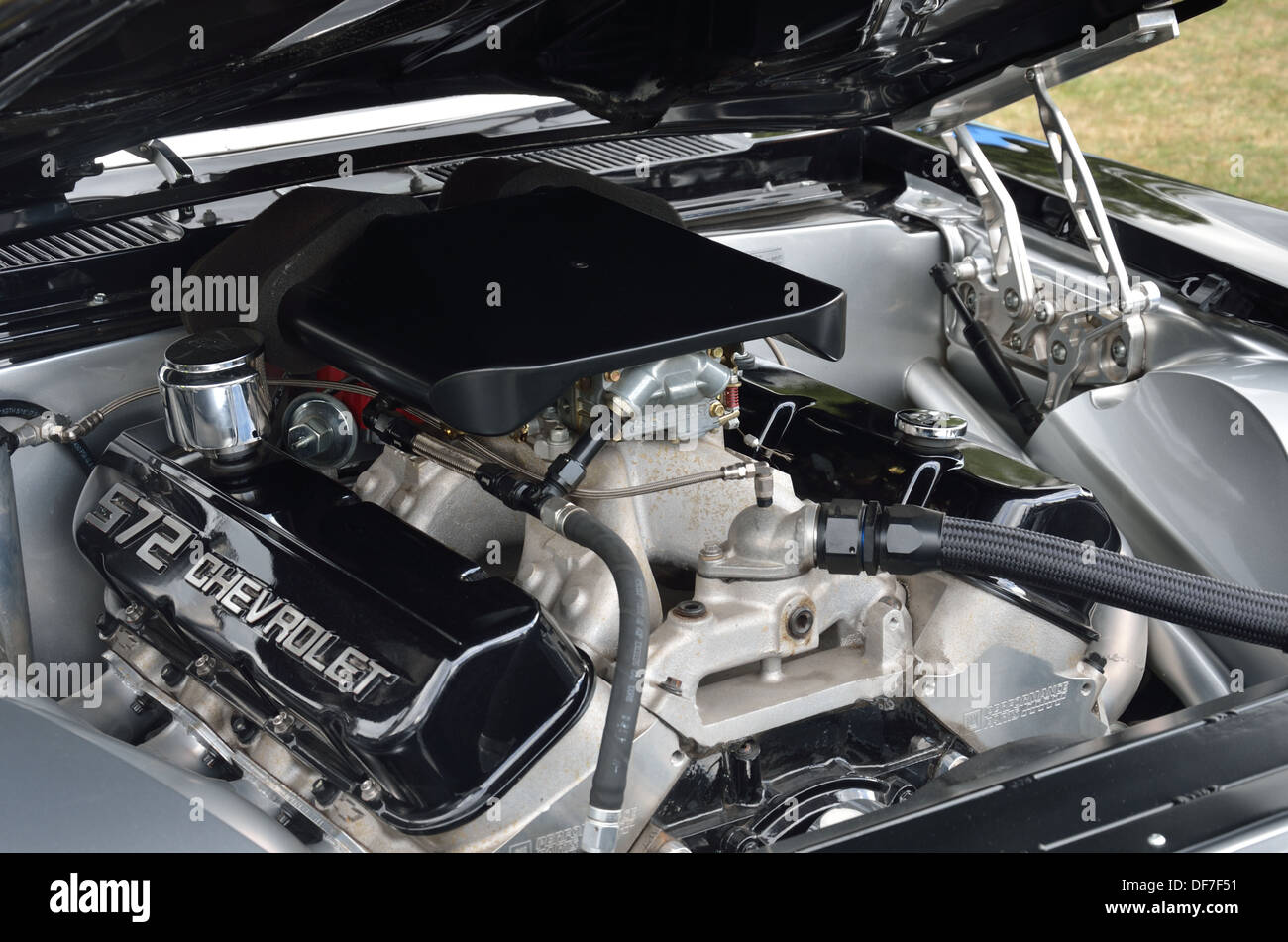 Detail of Chevrolet car engine Stock Photo - Alamy