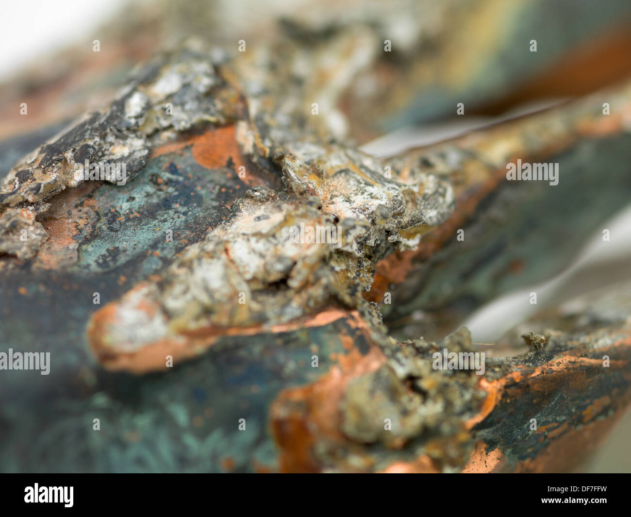 macro of a metal object covered with rust Stock Photo - Alamy