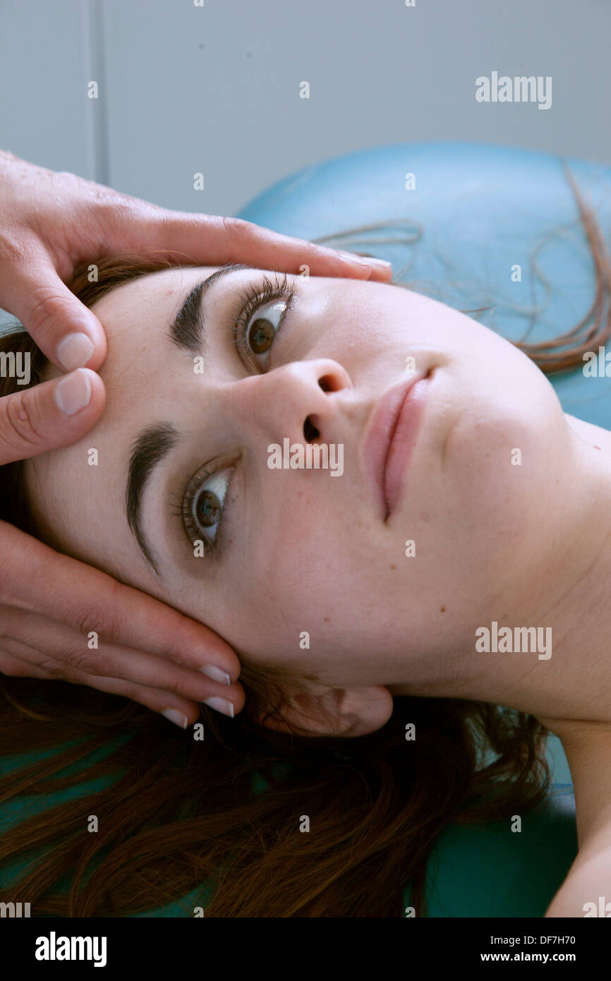 Laying face down woman hi-res stock photography and images - Alamy