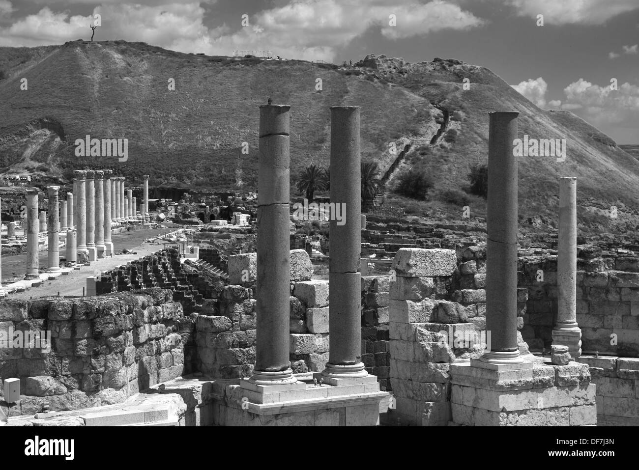 View from the theater Bet Shean Israel Stock Photo - Alamy