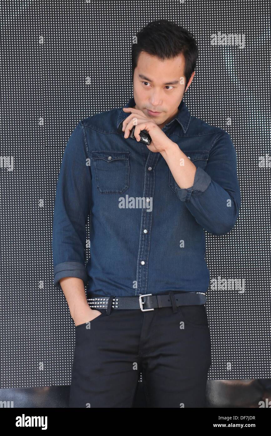 Taipei, China. 28th Sep, 2013. Chinese actor Joseph Chang attends ...