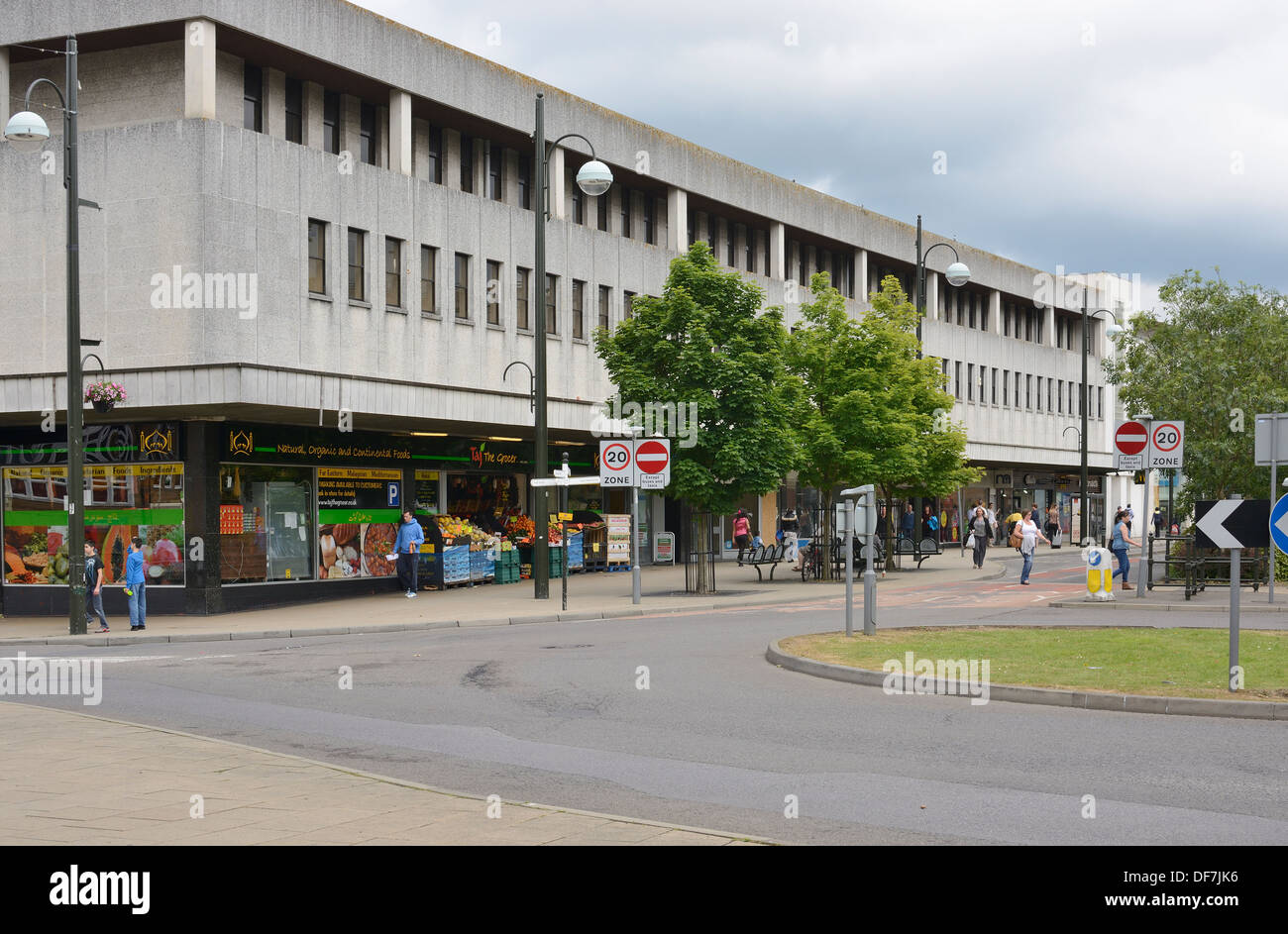 Modern shopping mall in Crawley Town Centre. West Sussex. England. With ...
