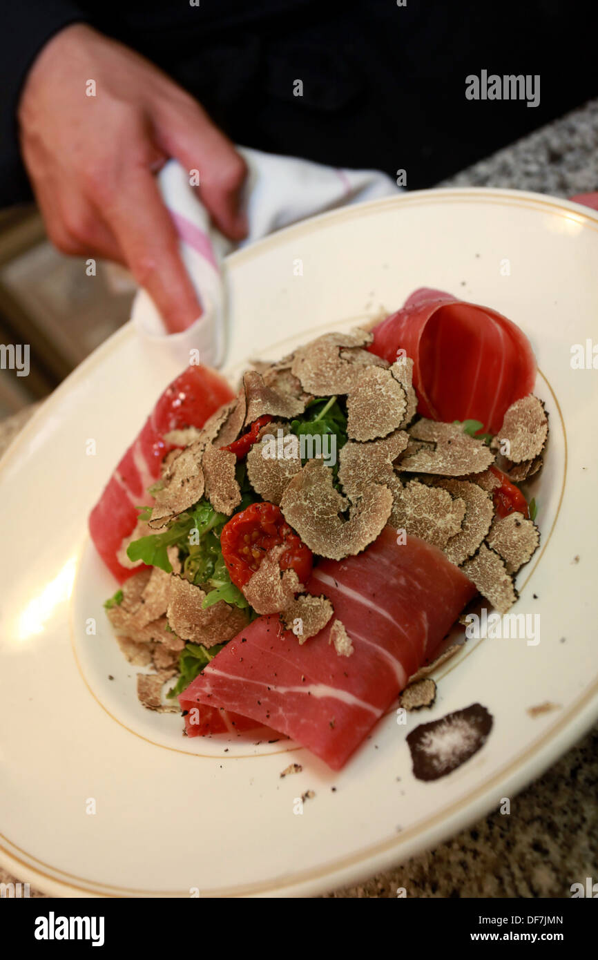 The one star Michelin restaurant of "Chez Bruno" is a truffle ...