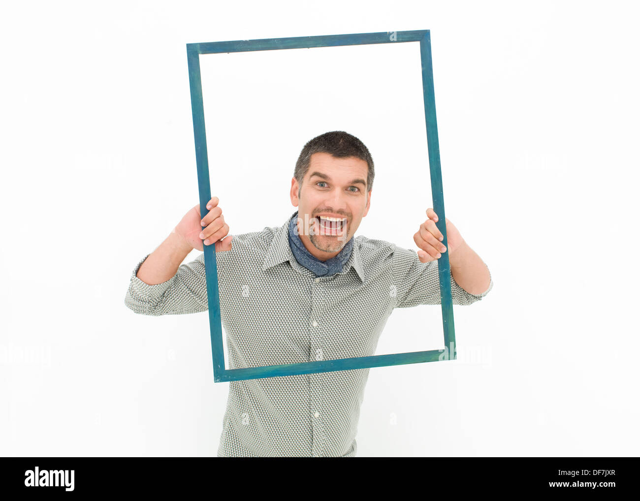 Excitment man face hi-res stock photography and images - Alamy