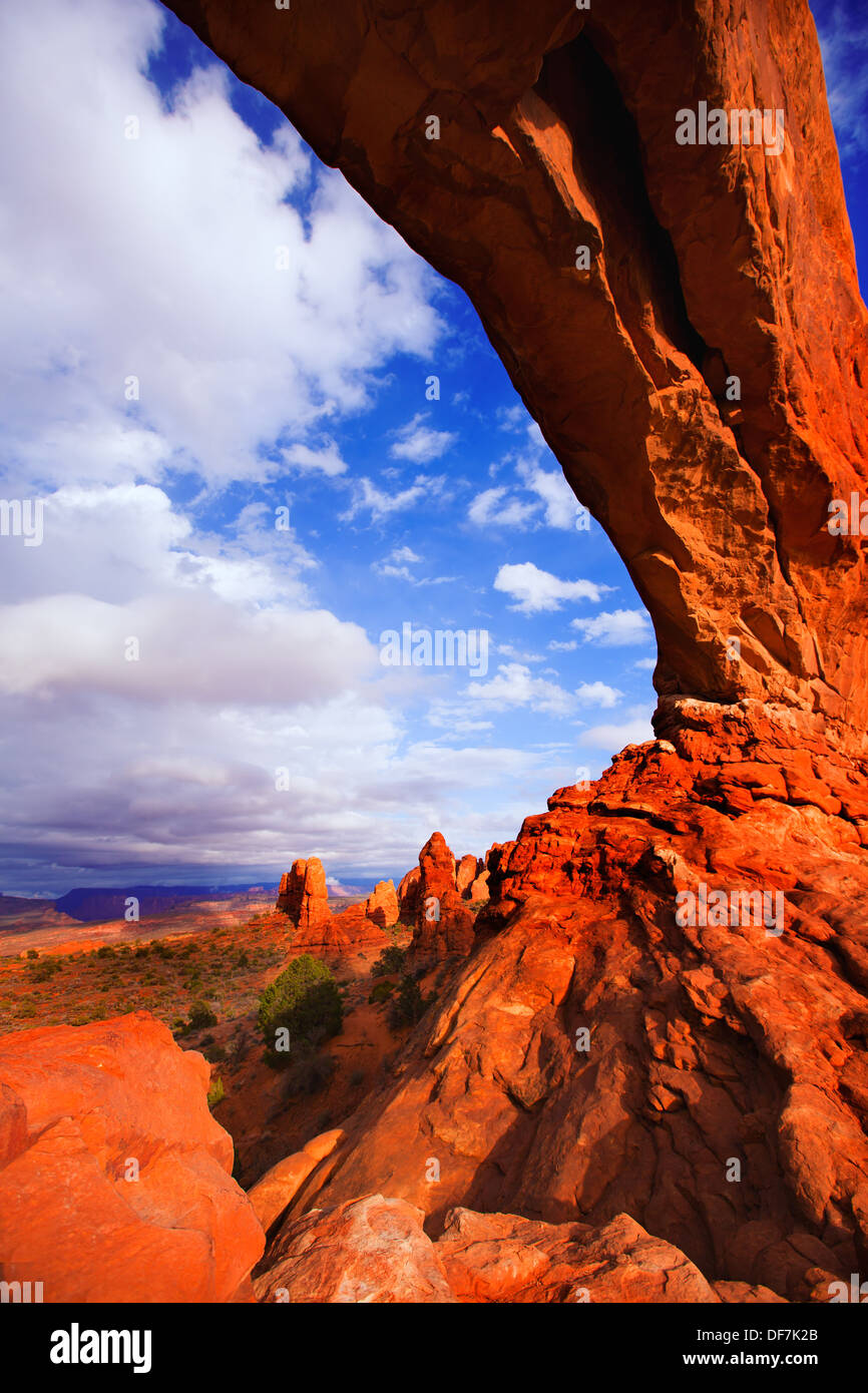 Arches National Park North Window section in Moab Utah USA Stock Photo ...