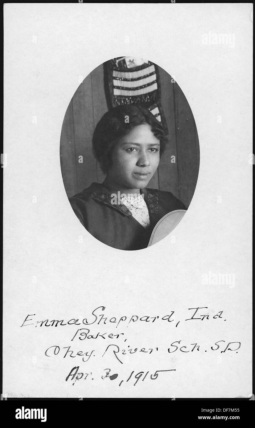 This photograph shows Emma Sheppard, a subject of historical interest ...