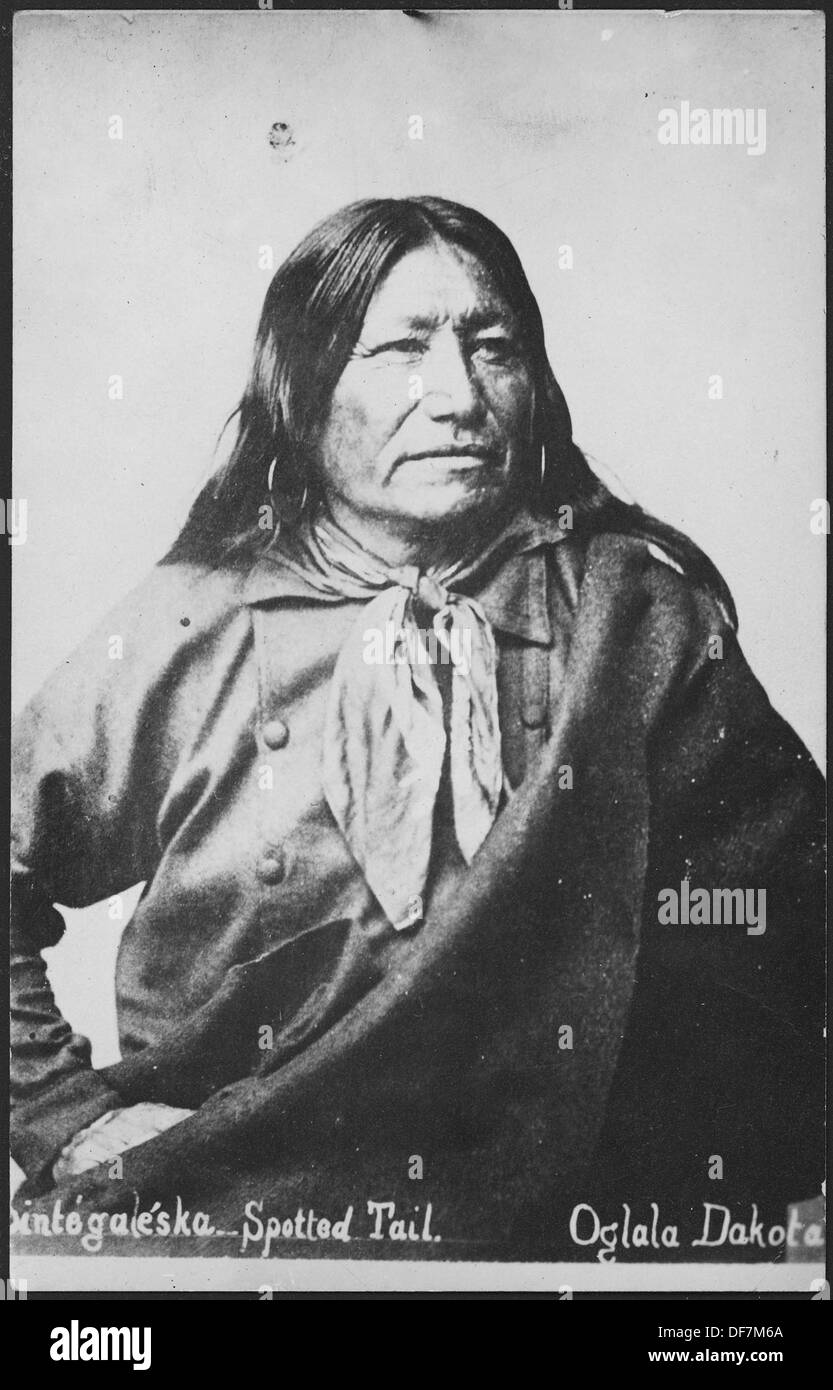 A photograph of Spotted Tail, a prominent Lakota leader known for his ...