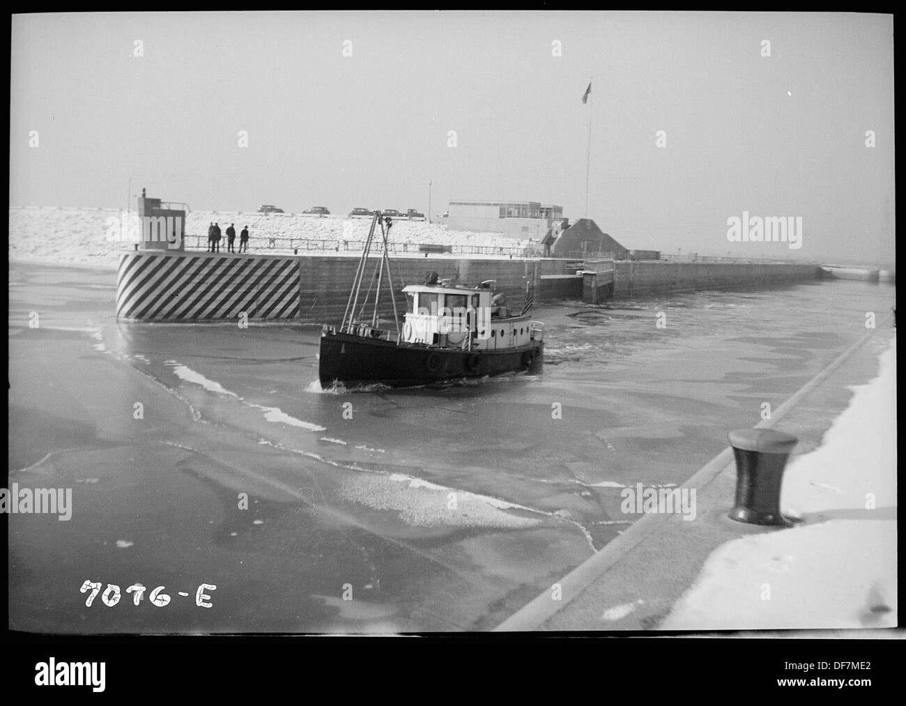 A boat is seen passing through the Pickwick Lock, part of the Tennessee ...