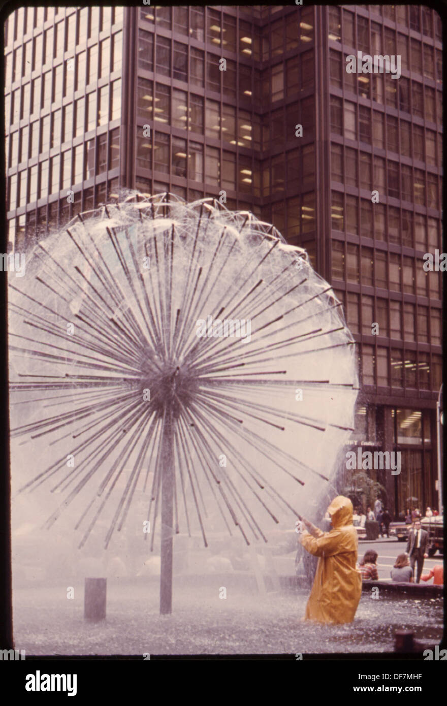 The Pinwheel Water Fountain at Rockefeller Center, located on the 6th ...