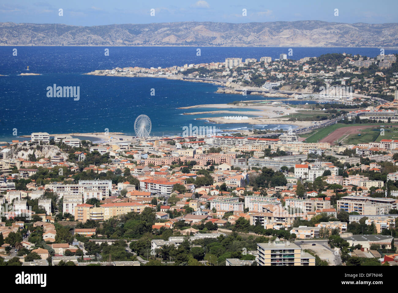 Top view above the city of Marseille Stock Photo - Alamy