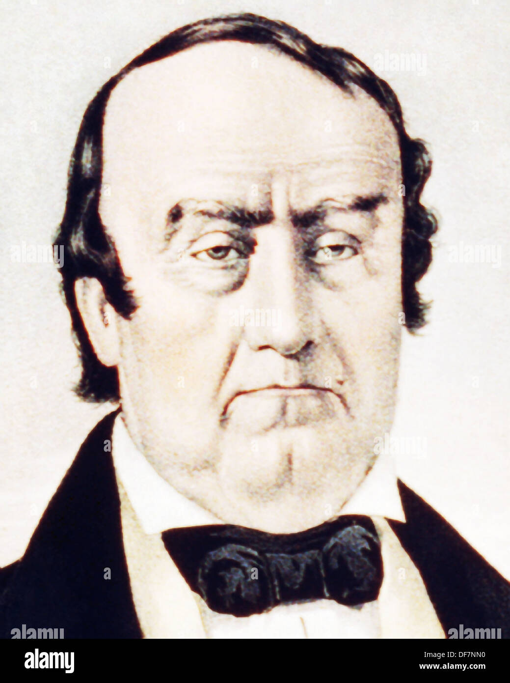 Vintage portrait of Lewis Cass Stock Photo - Alamy