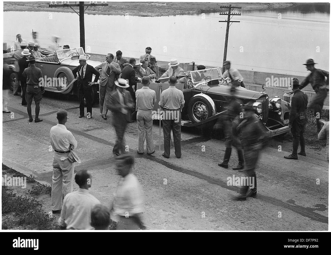 President franklin d roosevelt and party near minneiska hi-res stock ...