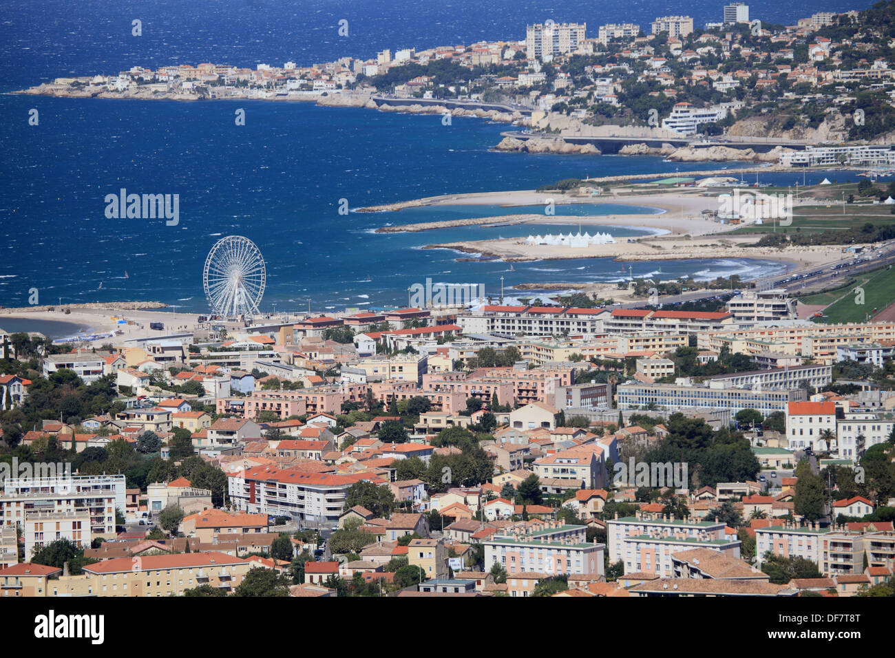 Top view above the city of Marseille Stock Photo - Alamy