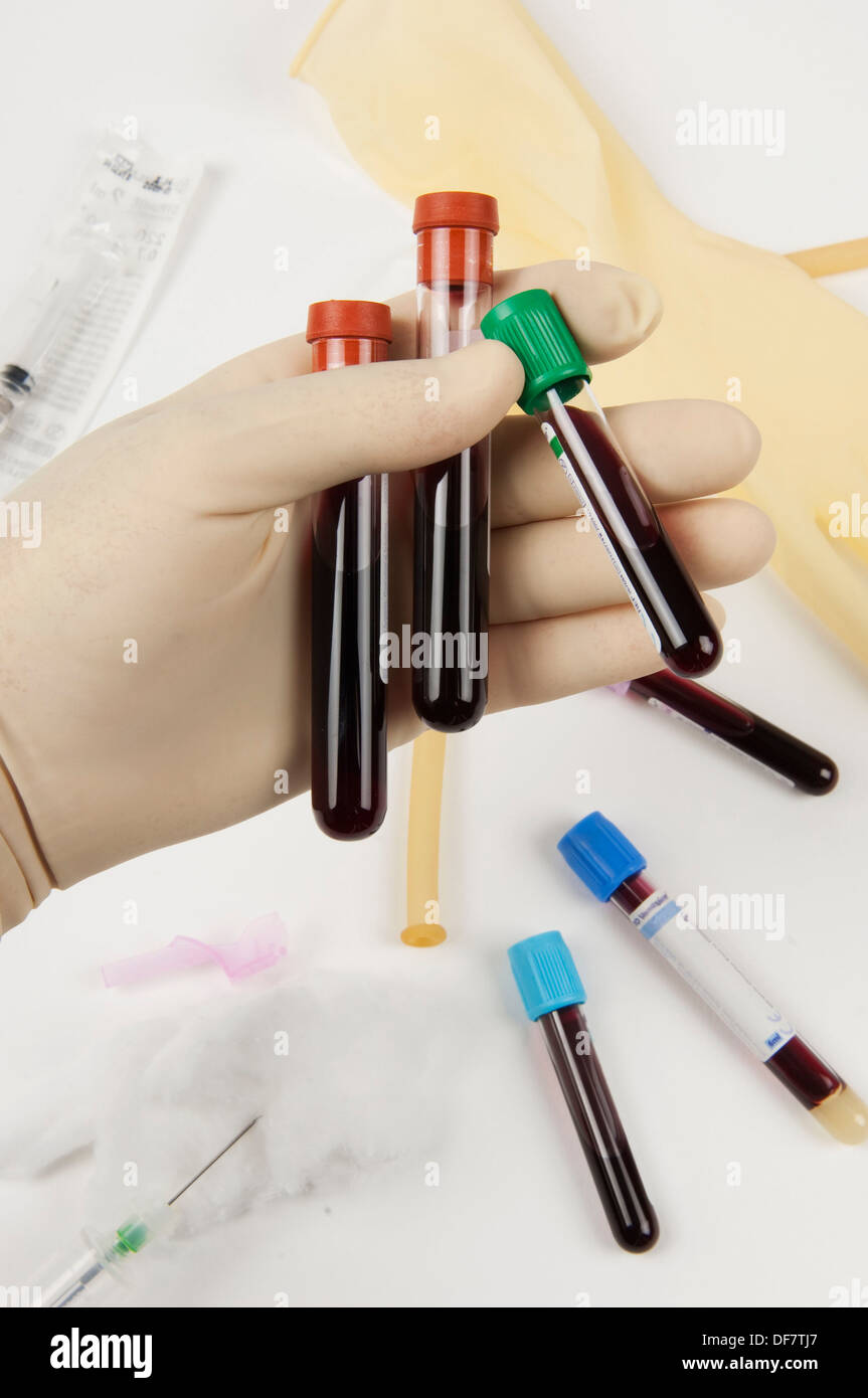 Medical tube with red lid hi-res stock photography and images - Alamy