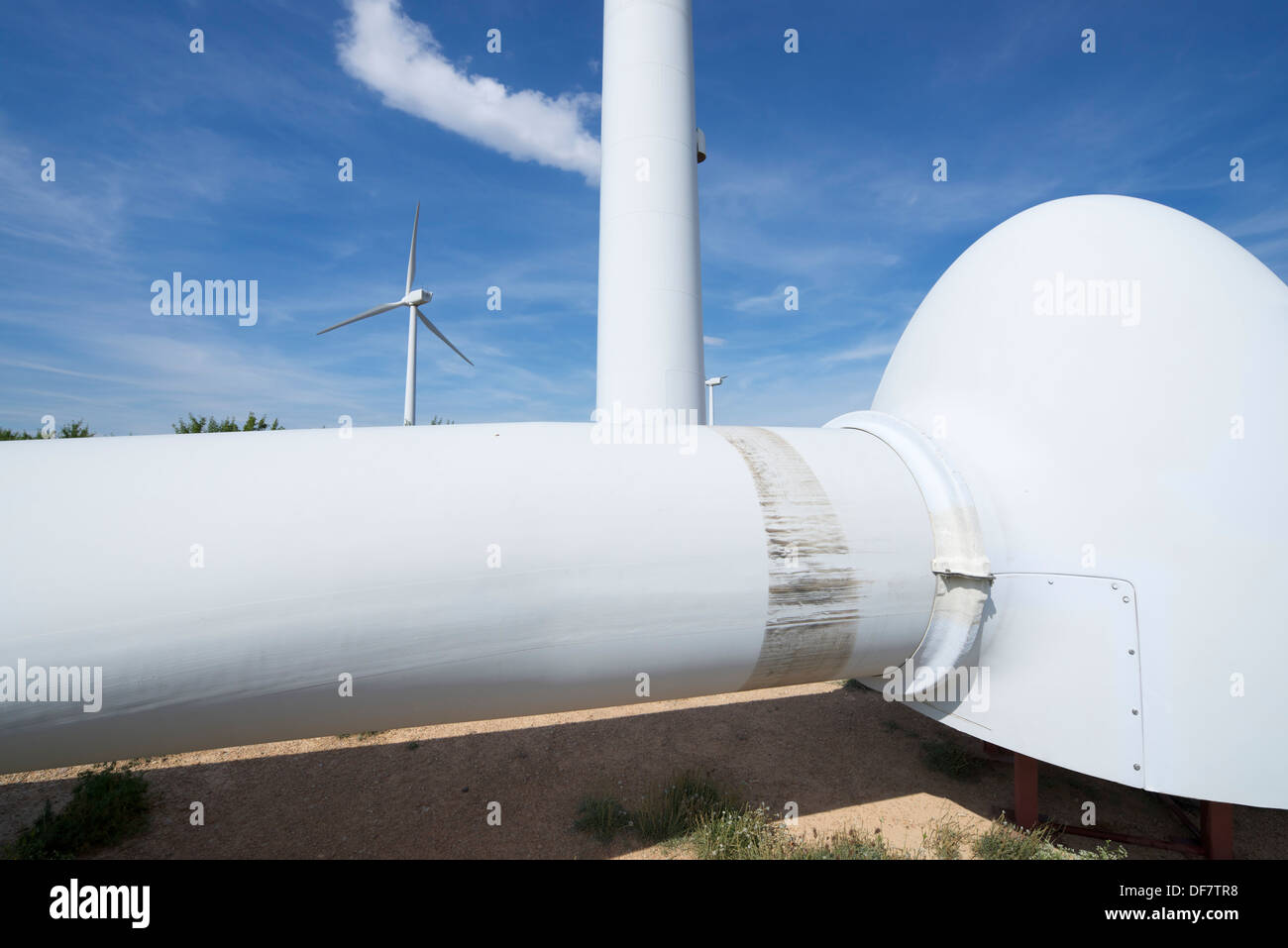 repair work on the propeller of a windmill Stock Photo - Alamy