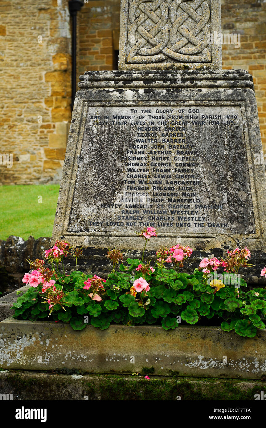 First World War memorial Stock Photo - Alamy