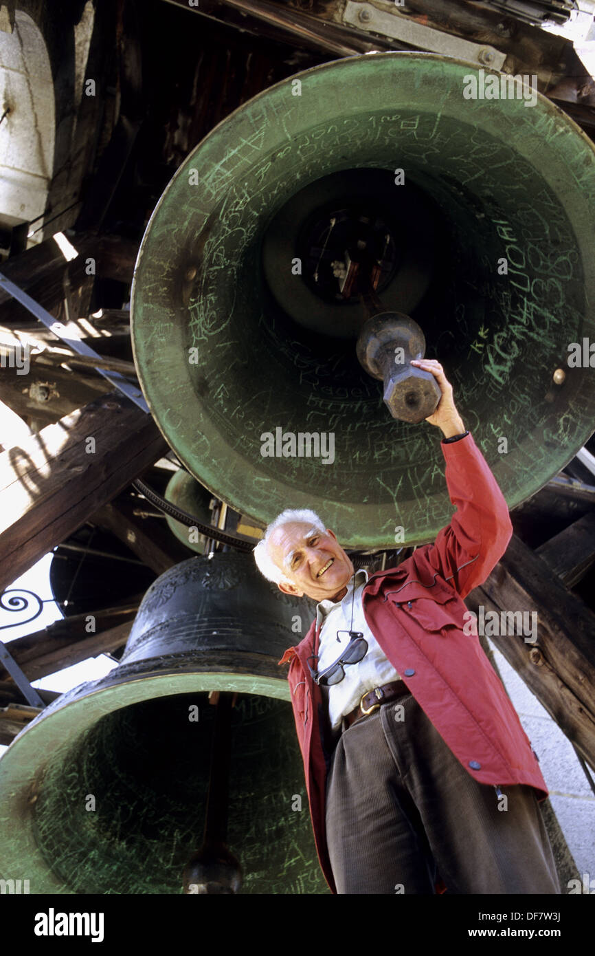 Man holding large clock hi-res stock photography and images - Alamy