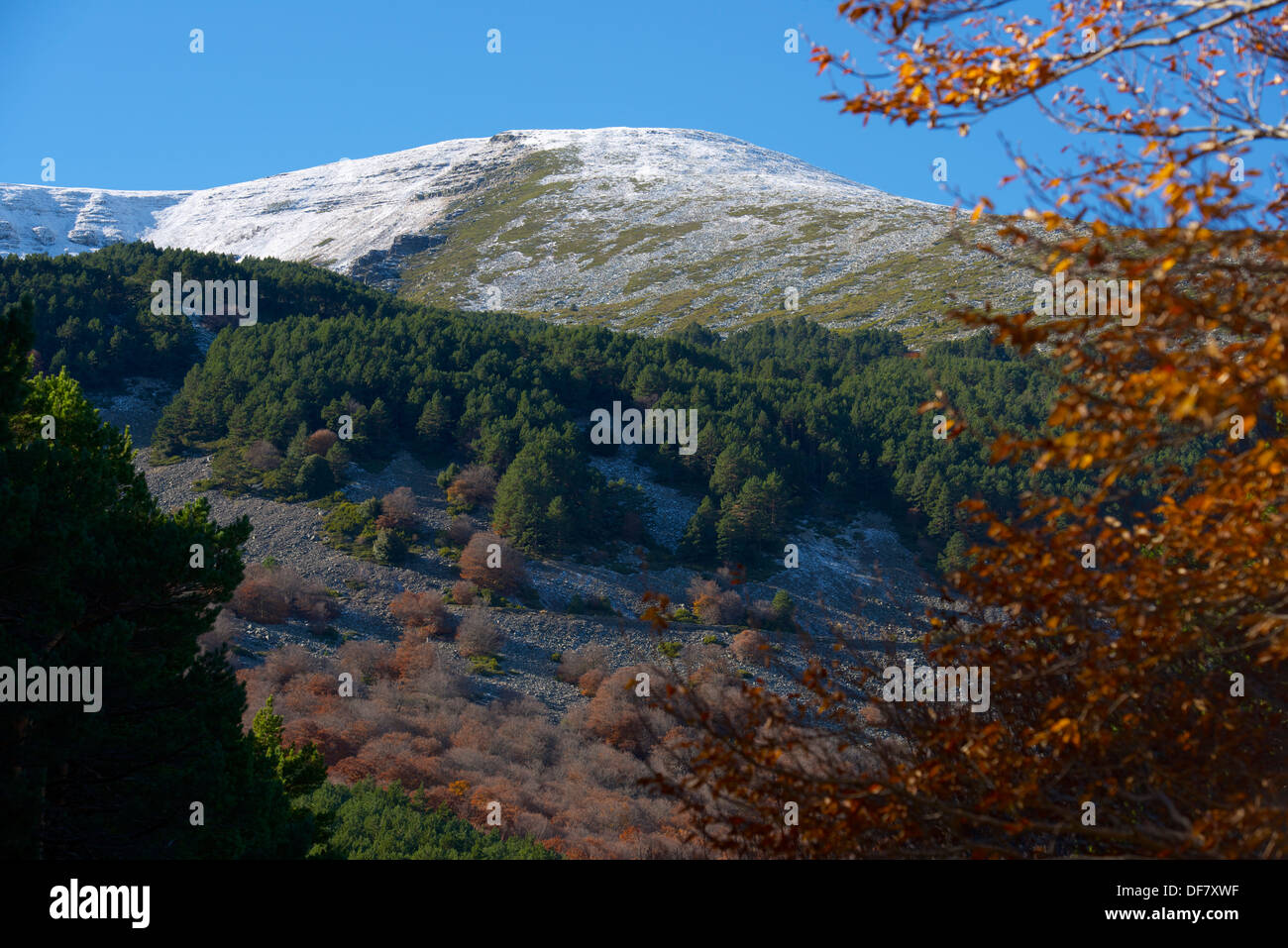 Moncayo Peak in Zaragoza Province, Aragon, Spain Stock Photo - Alamy