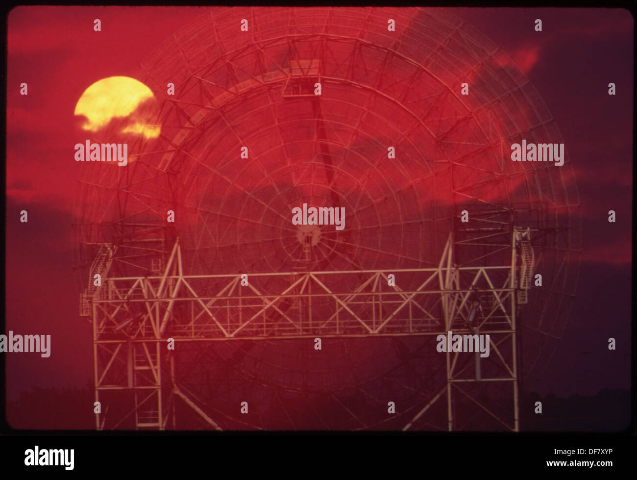 This image shows a radar scanner near Chesapeake Beach, Maryland ...