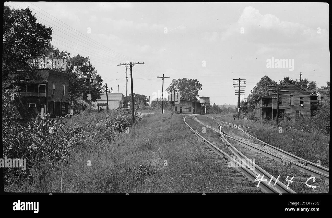 A photograph of a railroad depot, showcasing the importance of railway ...