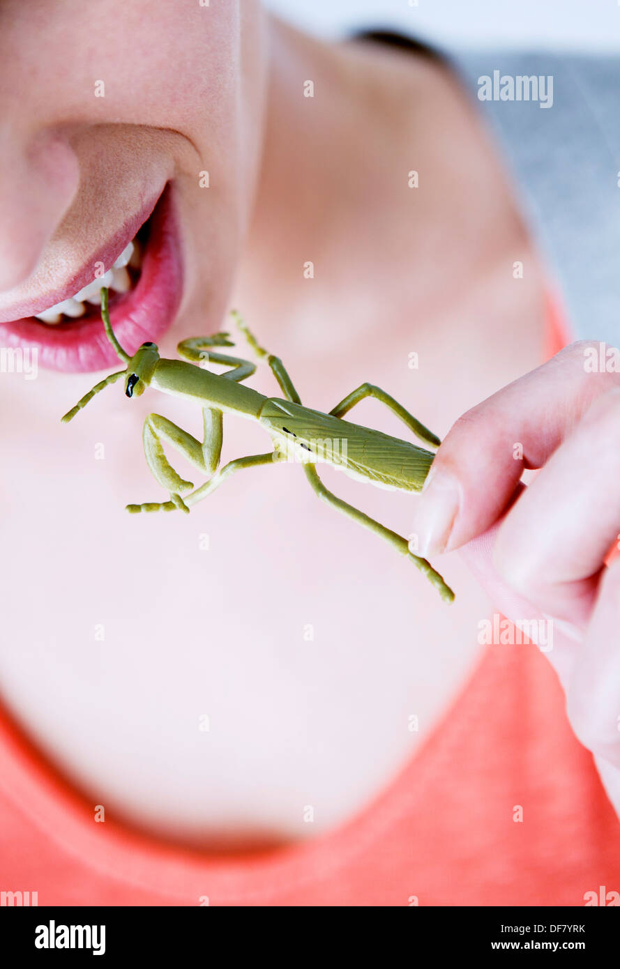 Human eating insects hi-res stock photography and images - Alamy