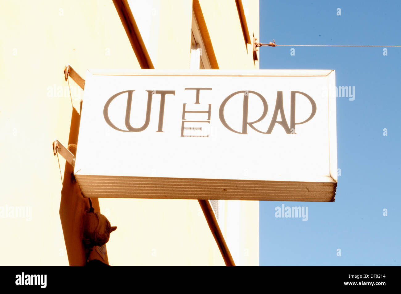 Cut The Crap Stock Photo - Alamy