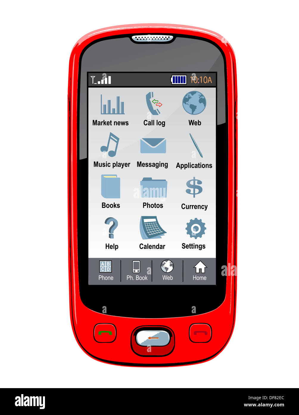 Vector cell phone, PDA and GPS Stock Photo - Alamy