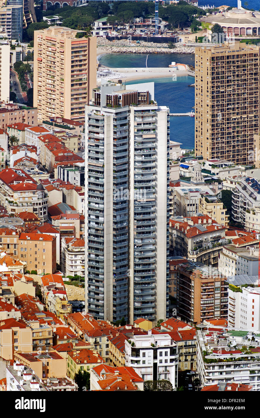 Europe, France, Principality of Monaco, Monte Carlo. Tower Stock Photo ...