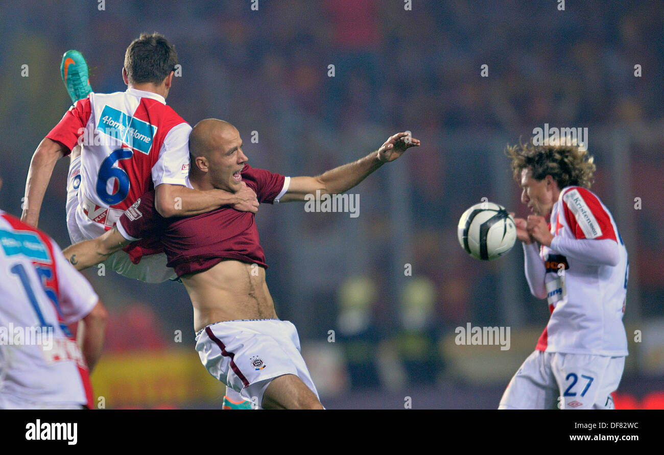 AC Sparta Praha defeat SK Slavia Prague in the Czech Soccer League ...