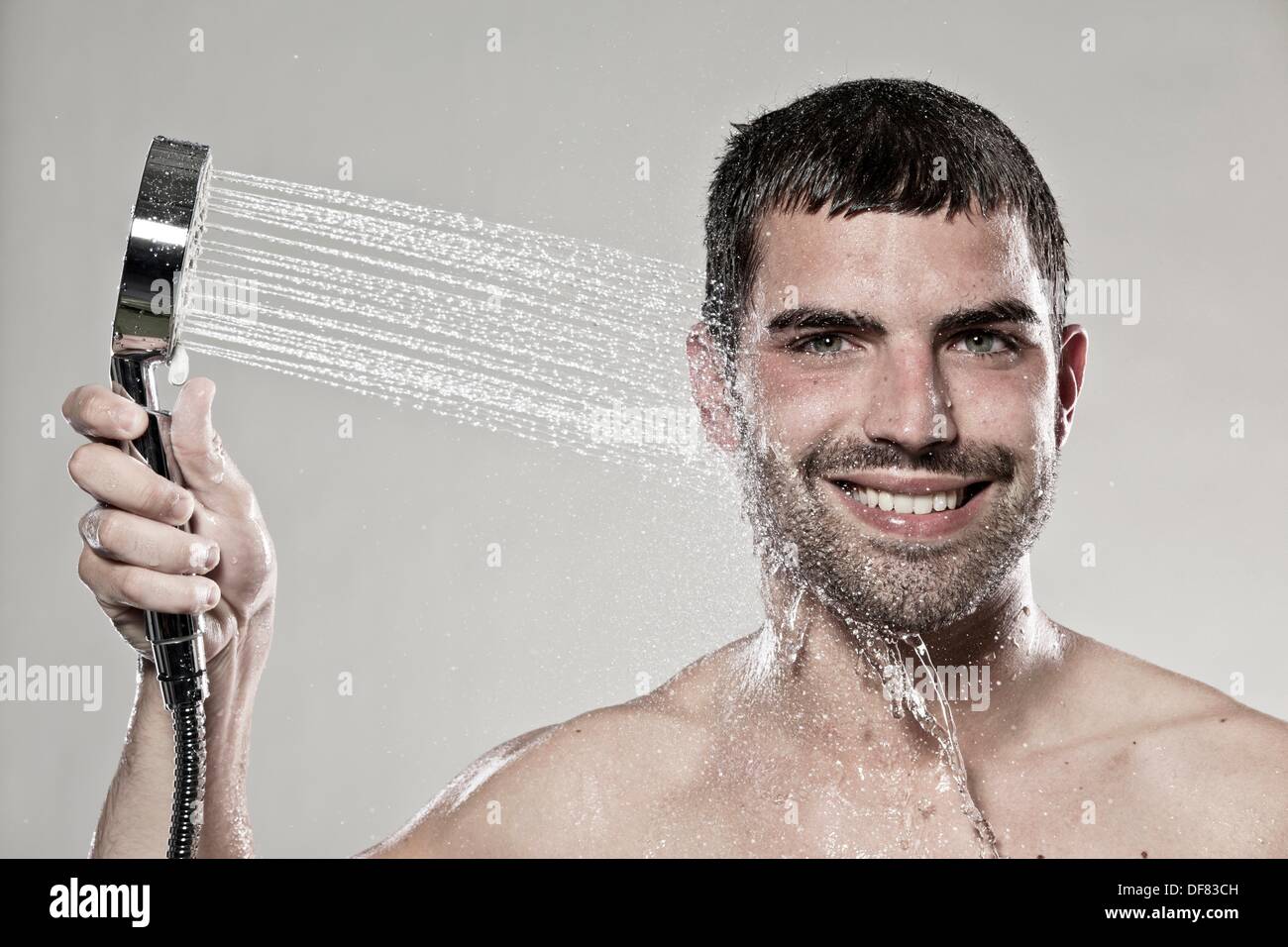 Man Takes A Shower High Resolution Stock Photography and Images - Alamy
