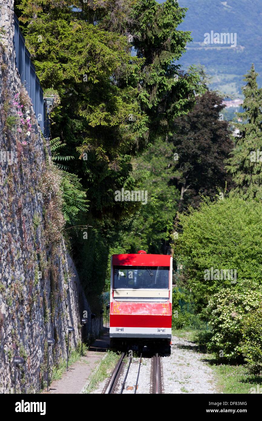 Bergamo Italy Funicular Stock Photos & Bergamo Italy Funicular Stock ...