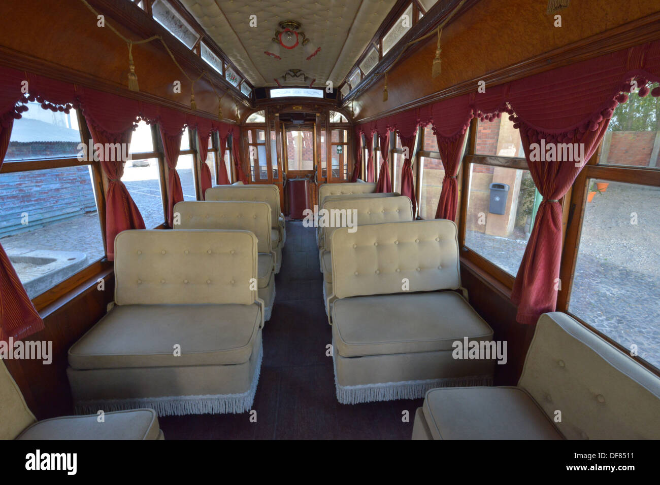 Interior luxury tram in lisbon hi-res stock photography and images - Alamy