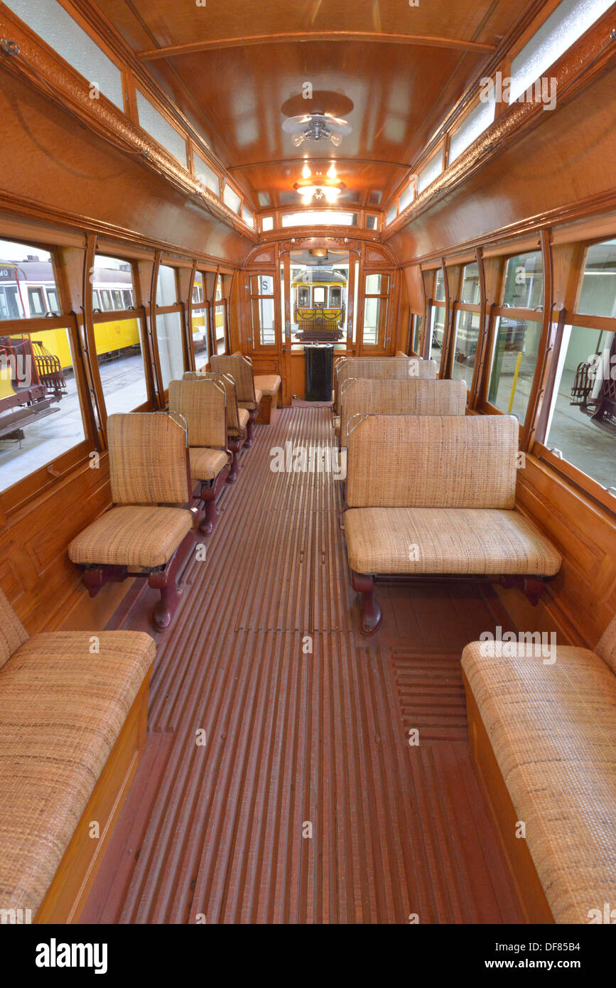 Tram carriage interior hi-res stock photography and images - Alamy
