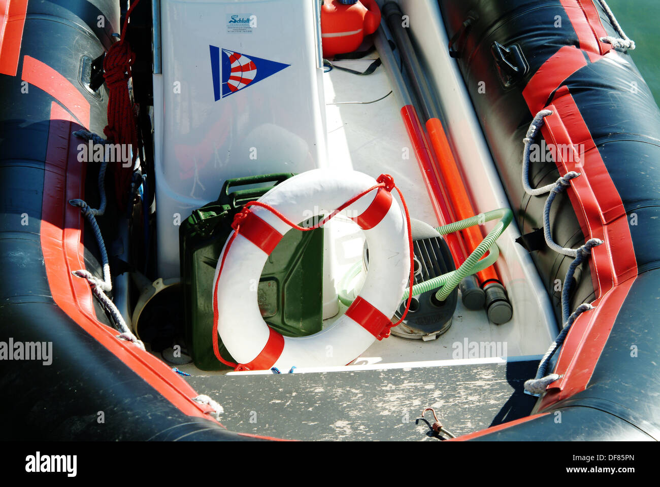 Detail of an air-raft Stock Photo - Alamy