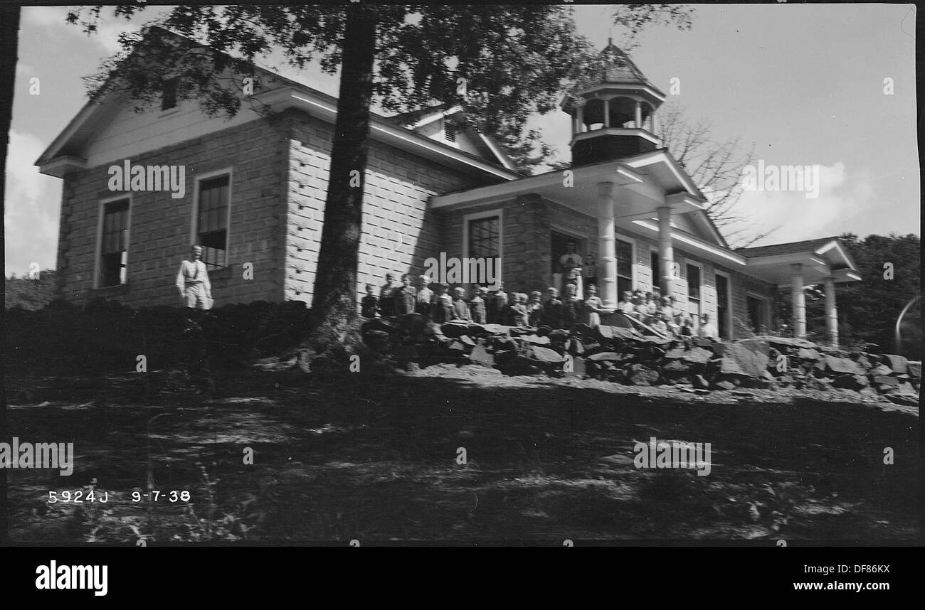 A school setting, providing education to students and serving as a ...