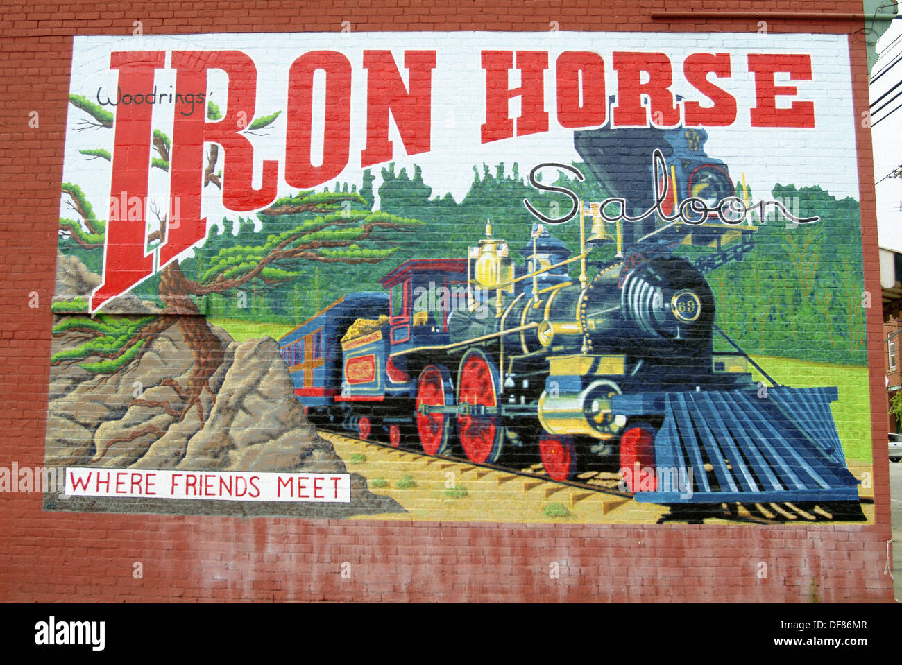 Handpainted locomotive sign hi-res stock photography and images - Alamy