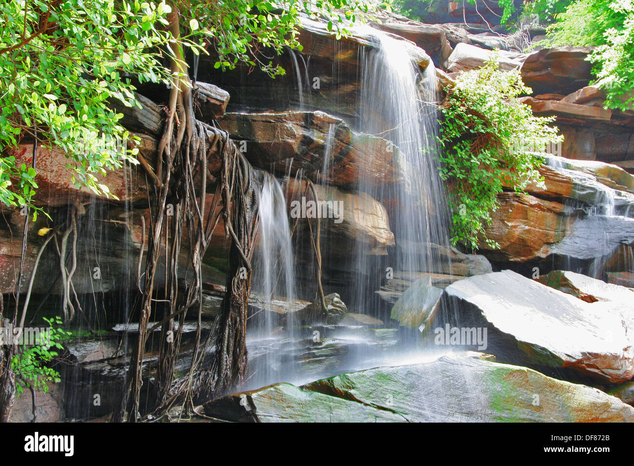 Water Fall, India, Indian Waterfall, Mirzapur, Water, Rocks Stock Photo ...
