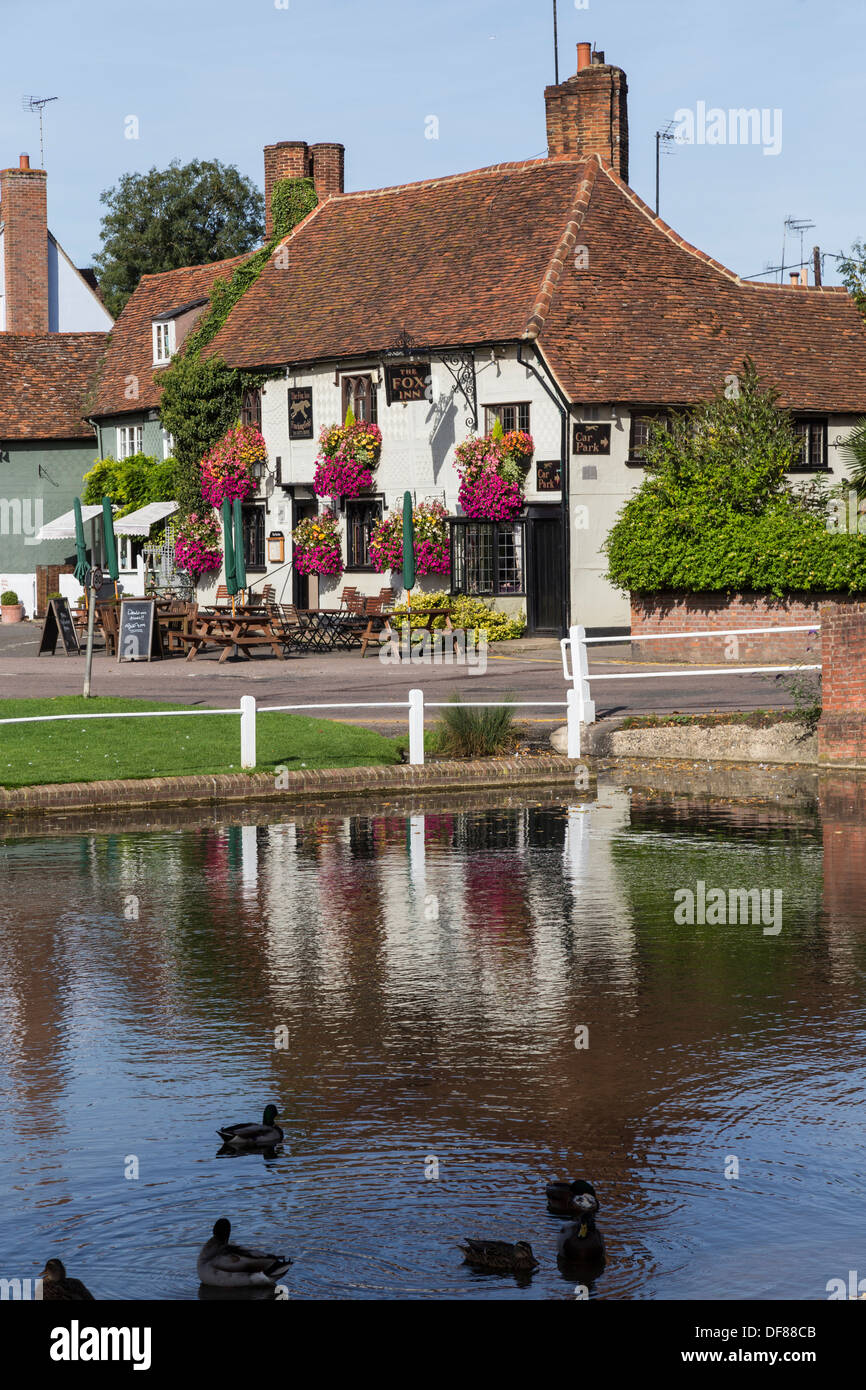 finchingfield quaint village essex england uk gb Stock Photo - Alamy