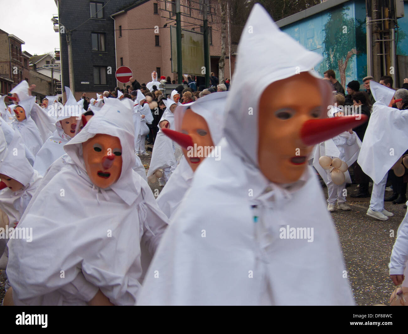 ´ BLANC MOUSSIS´ CARNAVAL DE STAVELOT BELGIUM Stock Photo - Alamy