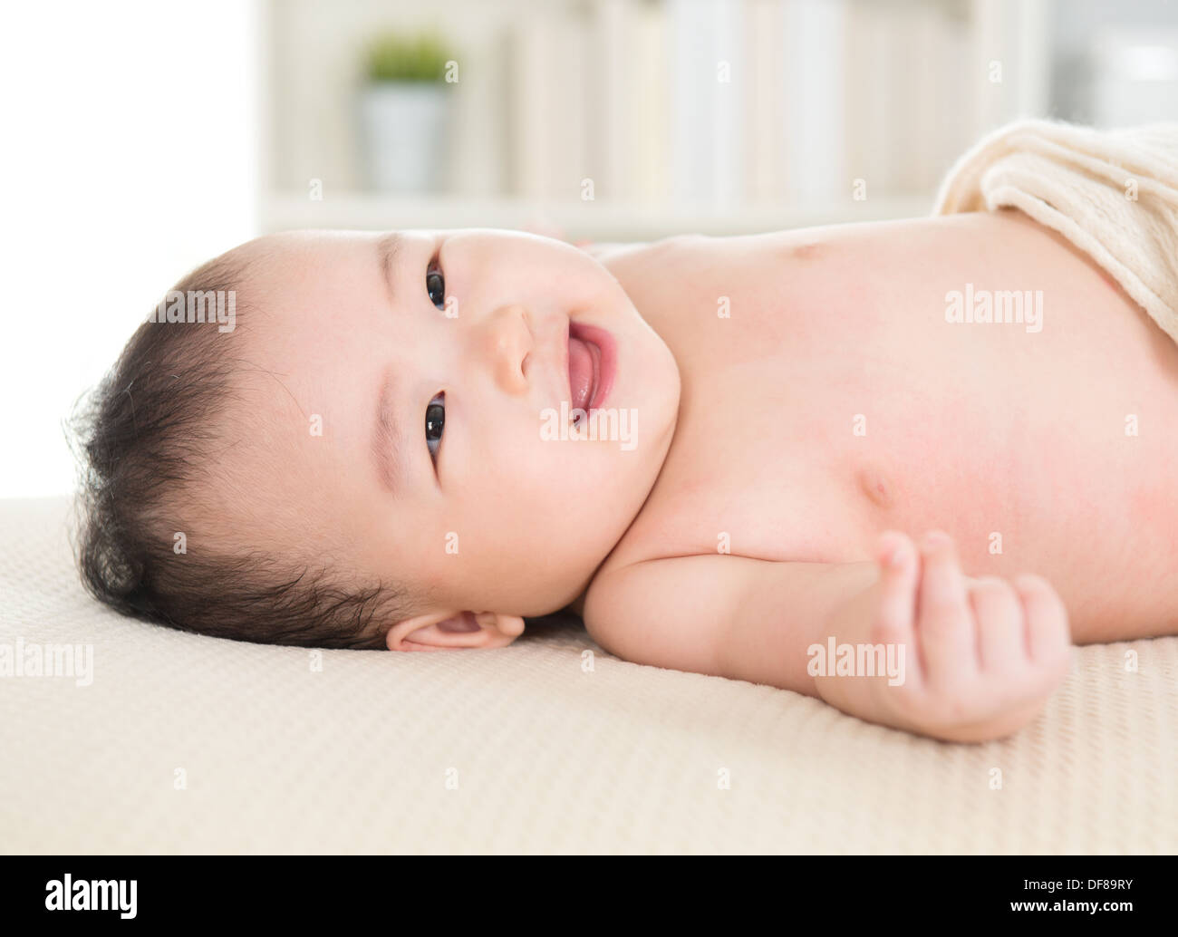 Smiling Asian Baby