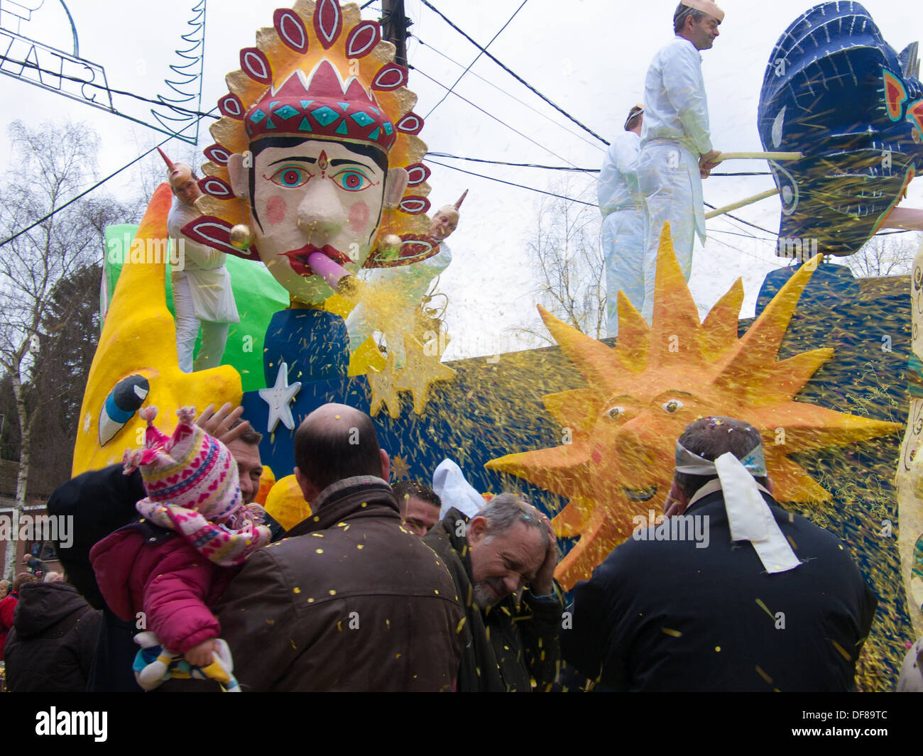 ´ BLANC MOUSSIS´ CARNAVAL DE STAVELOT BELGIUM Stock Photo - Alamy