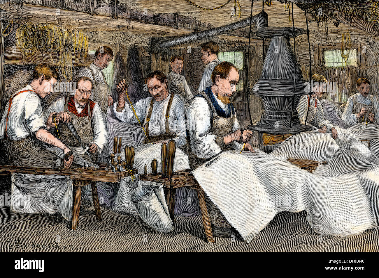 Ship building 1800s hi-res stock photography and images - Alamy