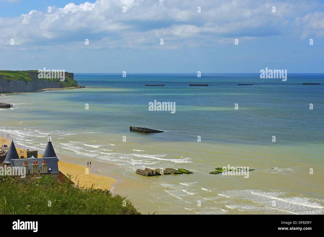 Arromanches beach( D. Day landing beach at Second World War ...