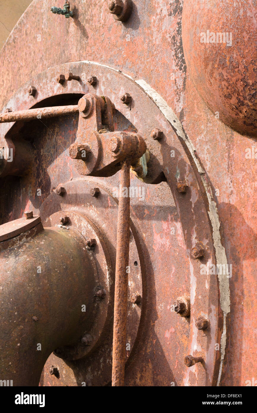 Old Iron machinery nuts and bolts Stock Photo - Alamy
