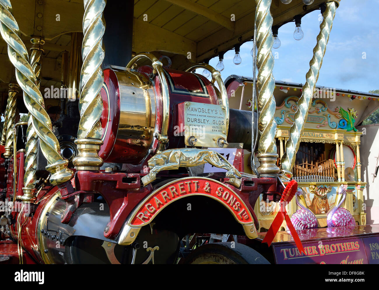FAIRGROUND VINTAGE STEAM ENGINE. ENGLAND. UK Stock Photo - Alamy