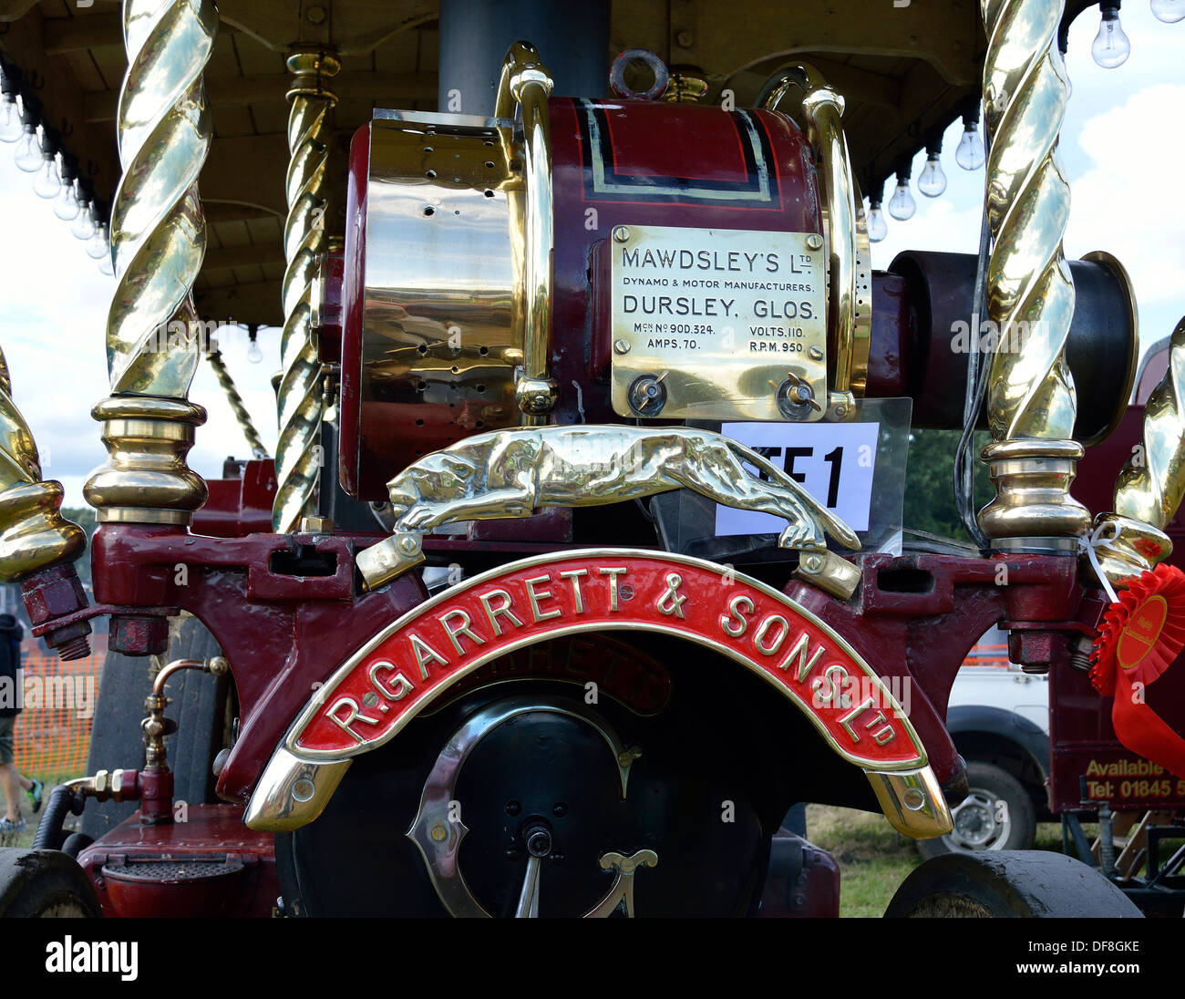 FAIRGROUND VINTAGE STEAM ENGINE. ENGLAND. UK Stock Photo - Alamy