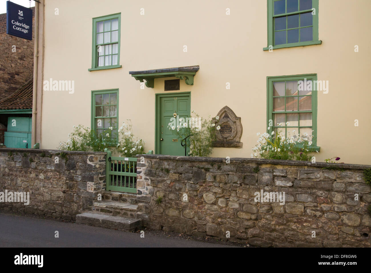 Nether Stowey a village in Somerset England UK Coleridge cottage Stock ...