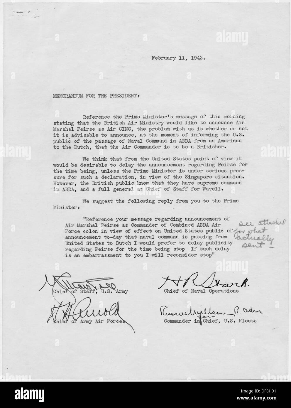 This historical document includes a letter or communication from ...