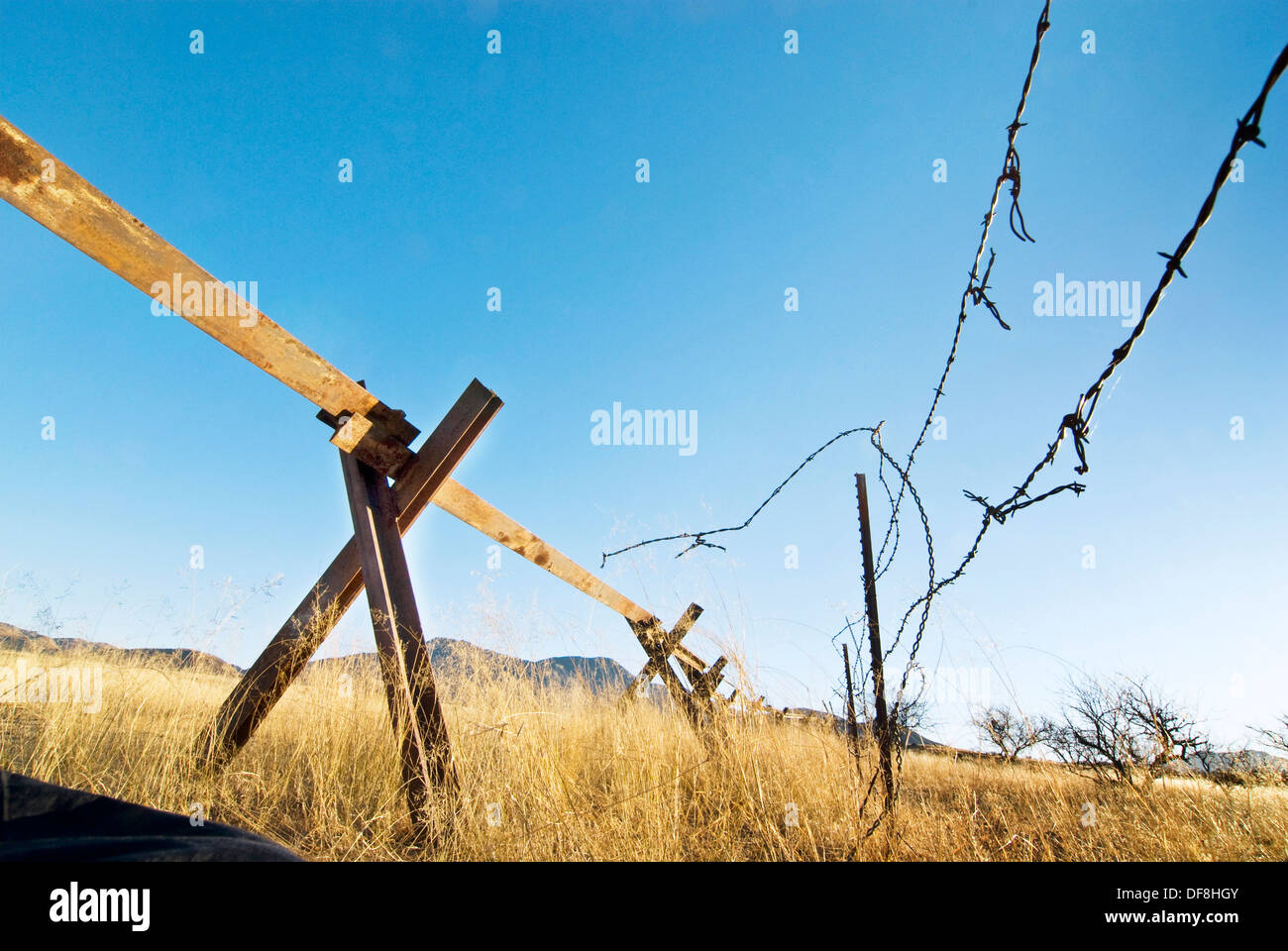 Crossing Barbed Wire High Resolution Stock Photography and Images - Alamy